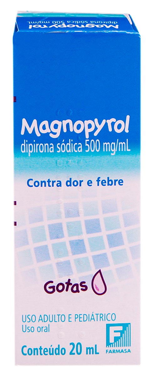 Magnopyrol 500mg Gotas com 20ml: Encontre online | Drogasil