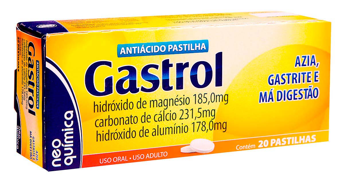 Gastrol Pastilha Mastigável Neo Química | Drogasil