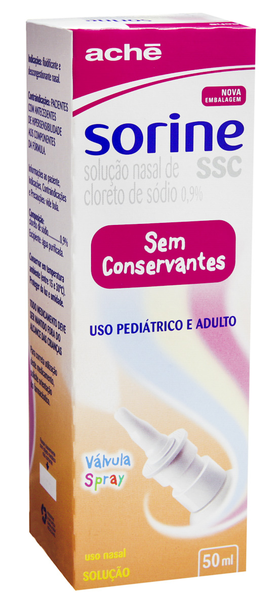 Sorine SSC 0,9% Spray Aché | Drogasil