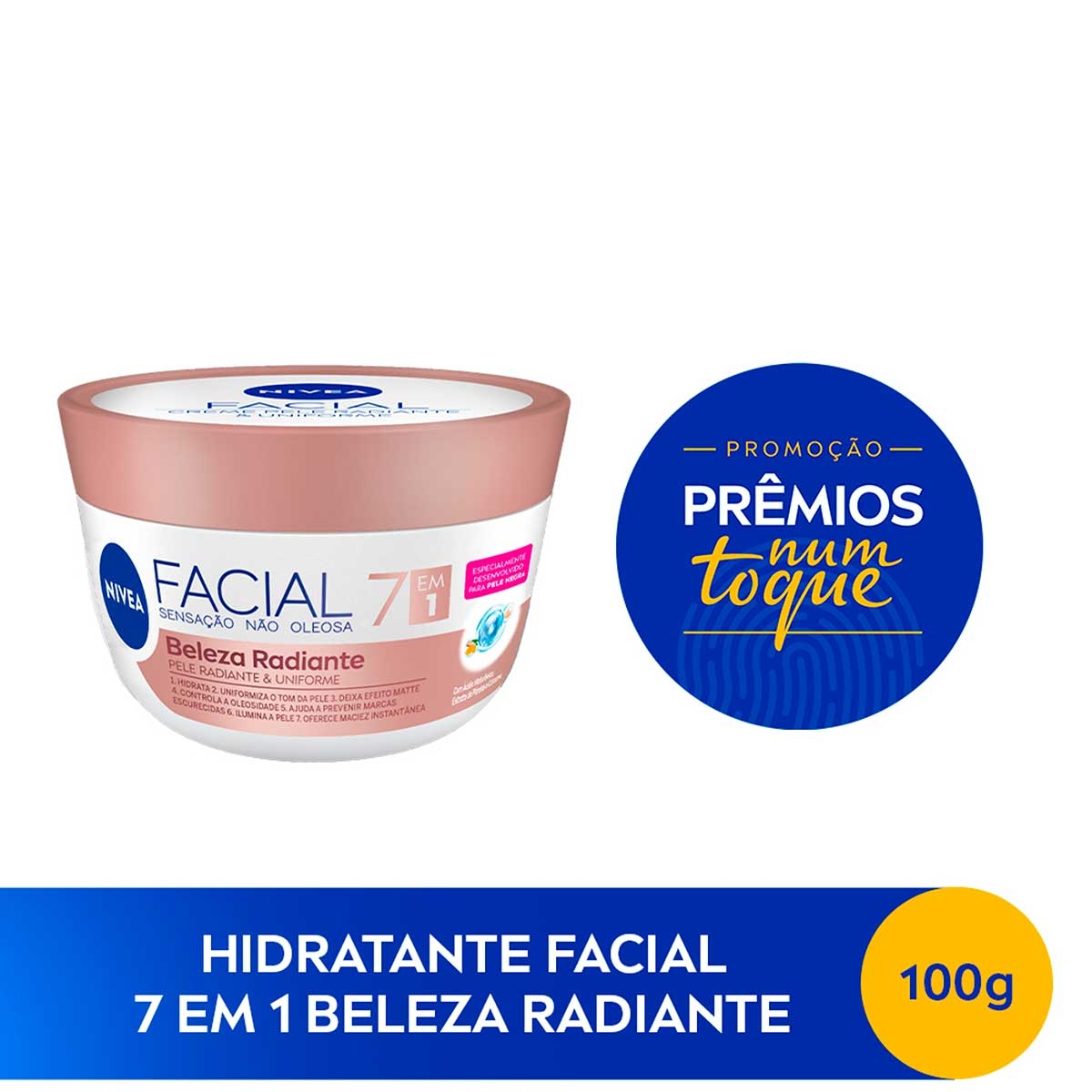 Creme Uniformizador Facial Nivea Beleza Radiante para Pele Negra 100g ...