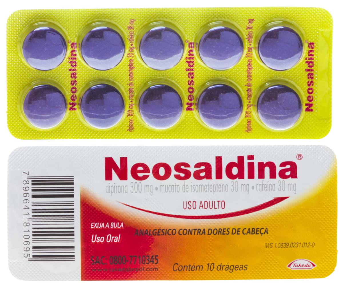 Neosaldina Takeda 10 Drágeas | Drogasil