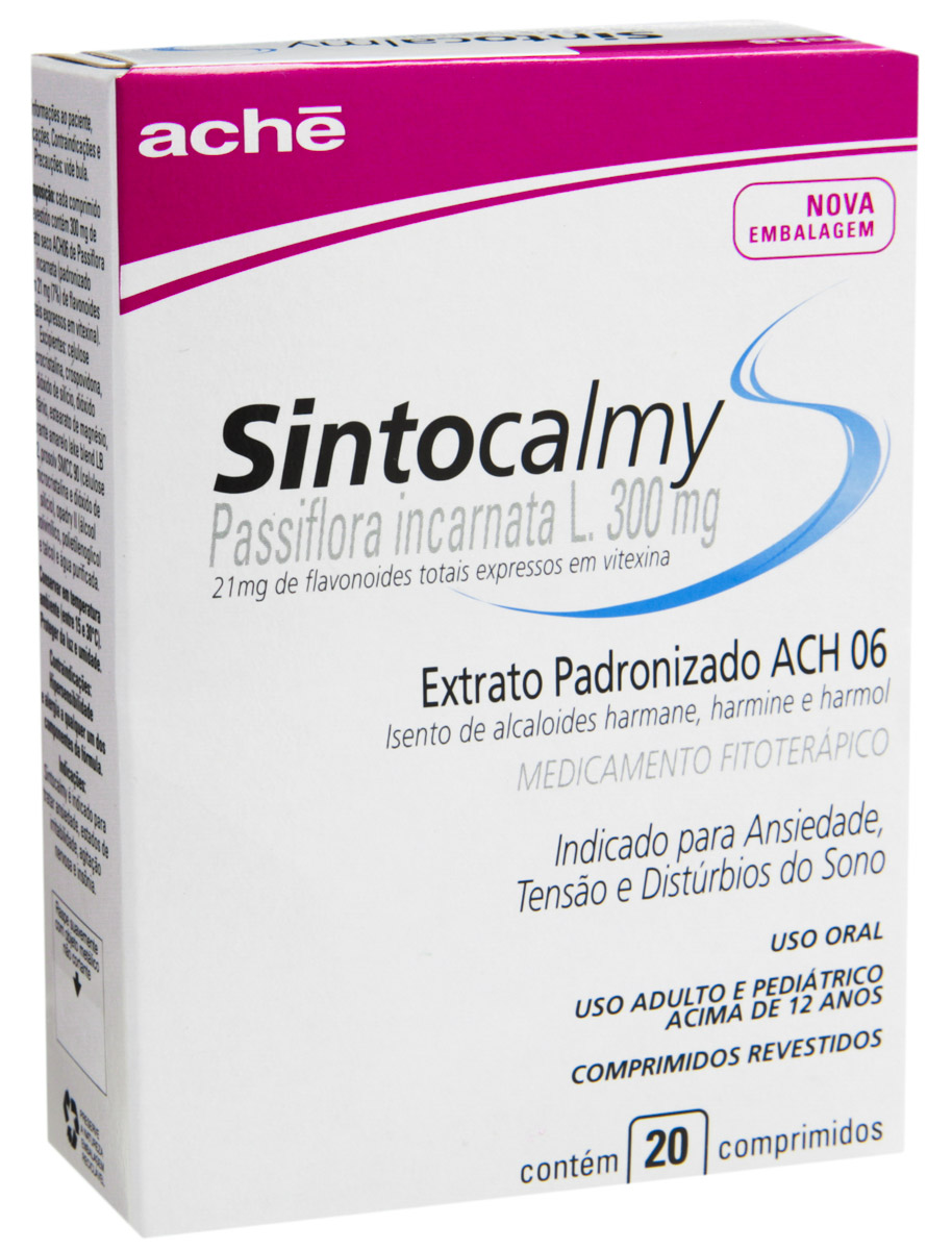 Sintocalmy 300mg 20 Comprimidos Ache | Drogasil
