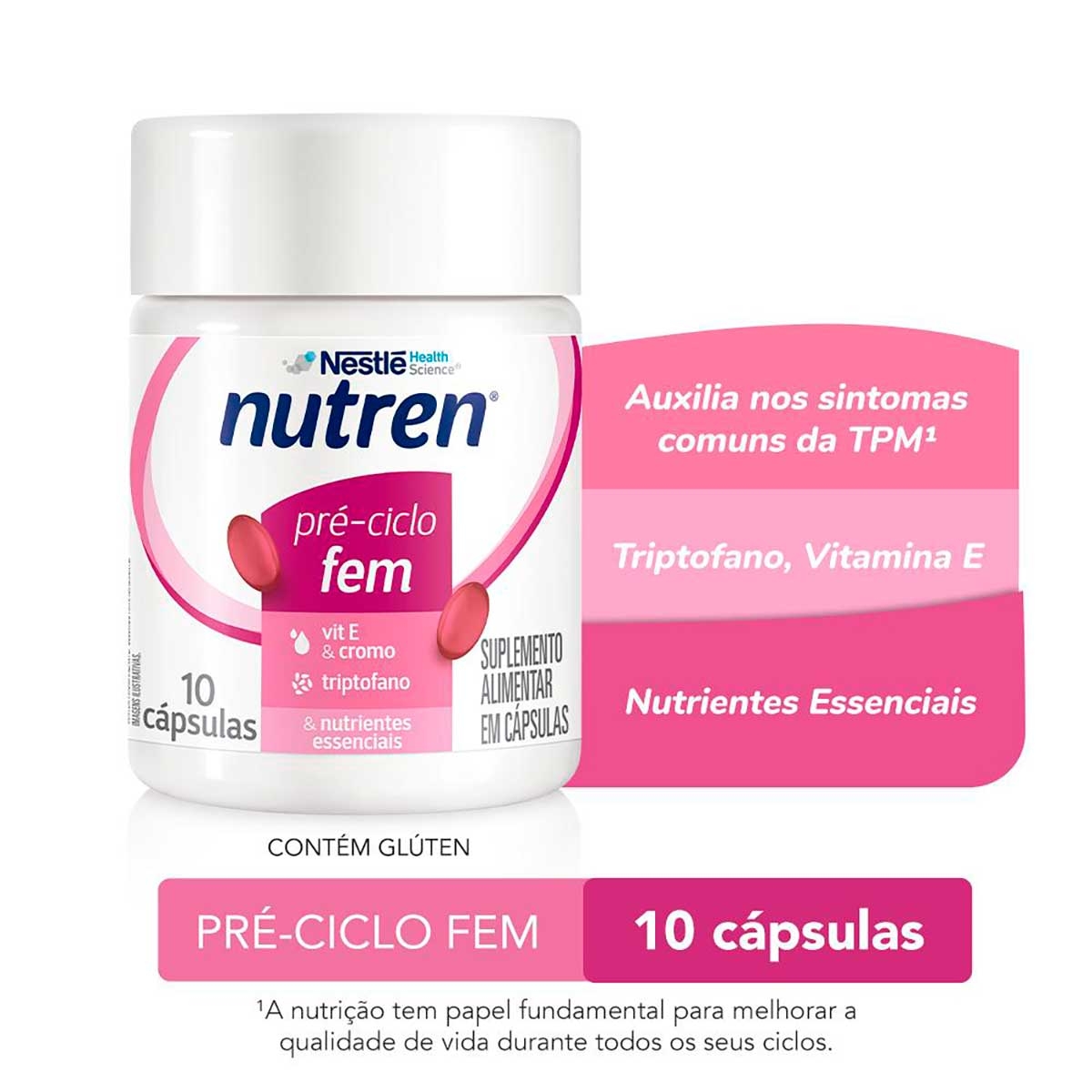 Nutren Pré-Ciclo Fem Suplemento Alimentar 10 cápsulas - Preço exclusivo ...