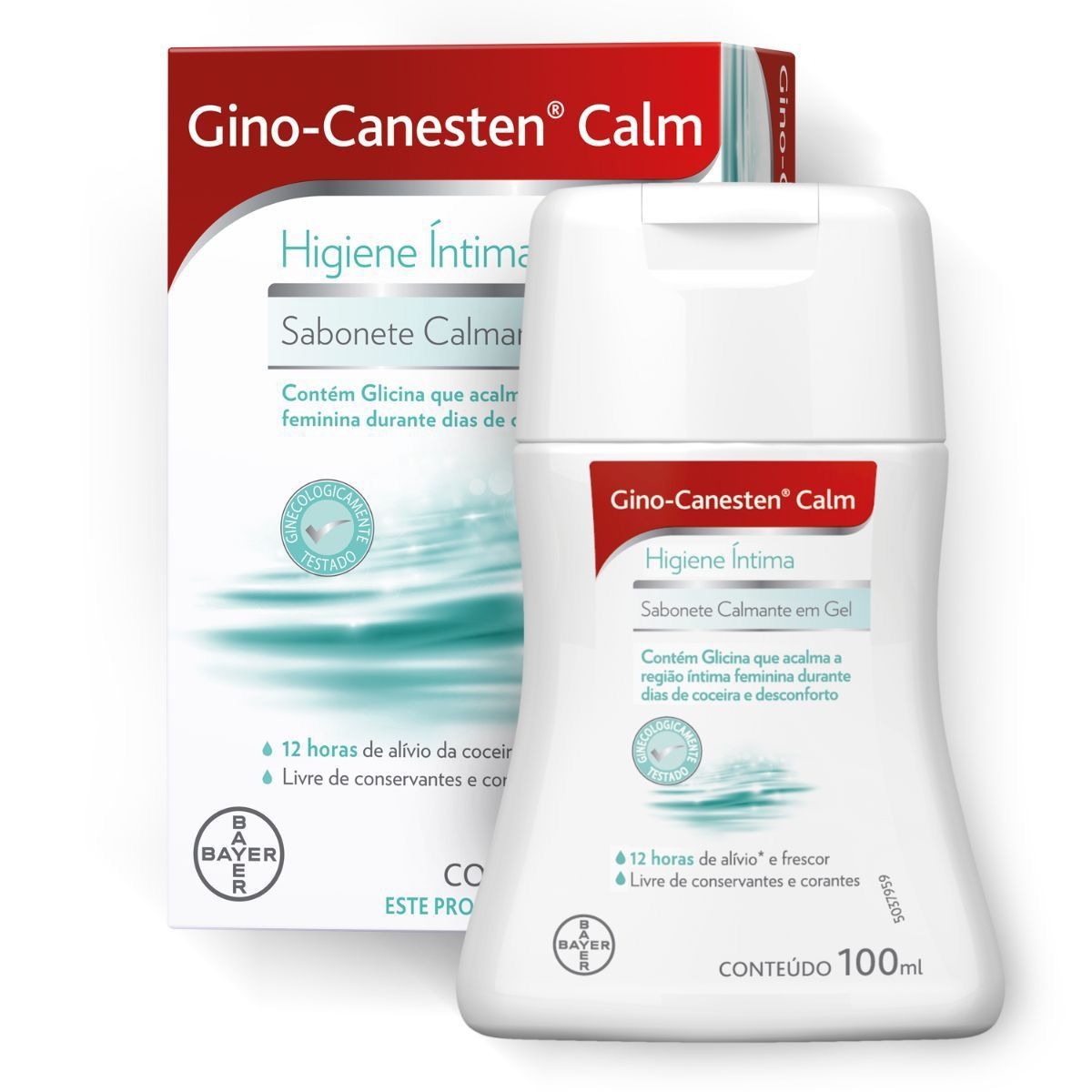 Kit Promocional Sabonete Íntimo em Gel Gino-Canesten® Calm com 50% de ...