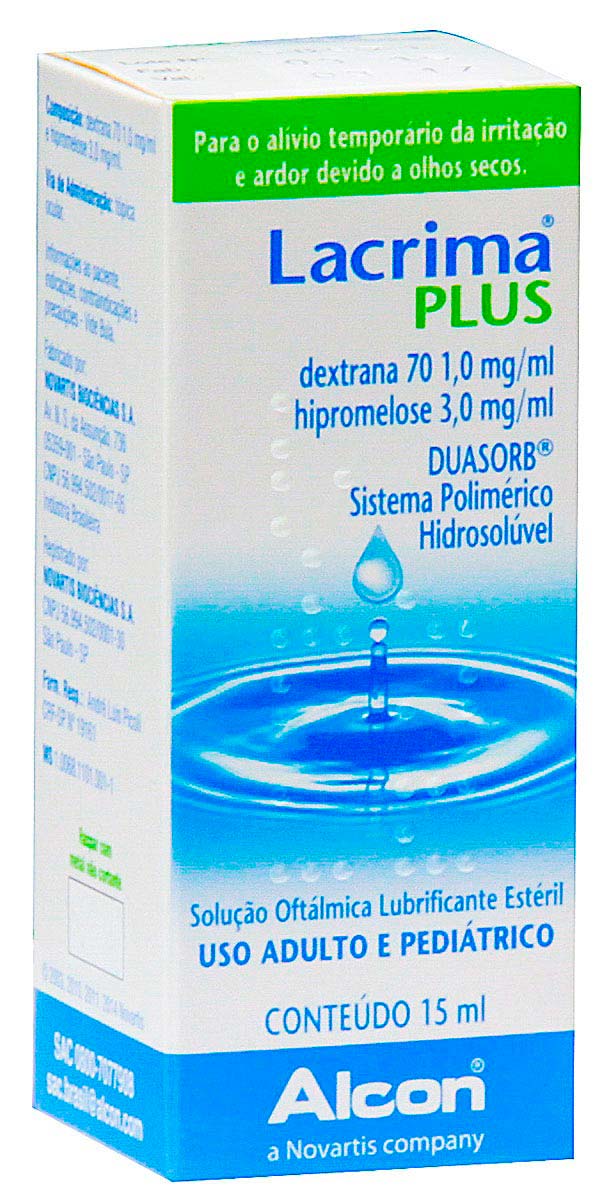 Lacrima Plus 15ml Solução Alcon | Drogasil