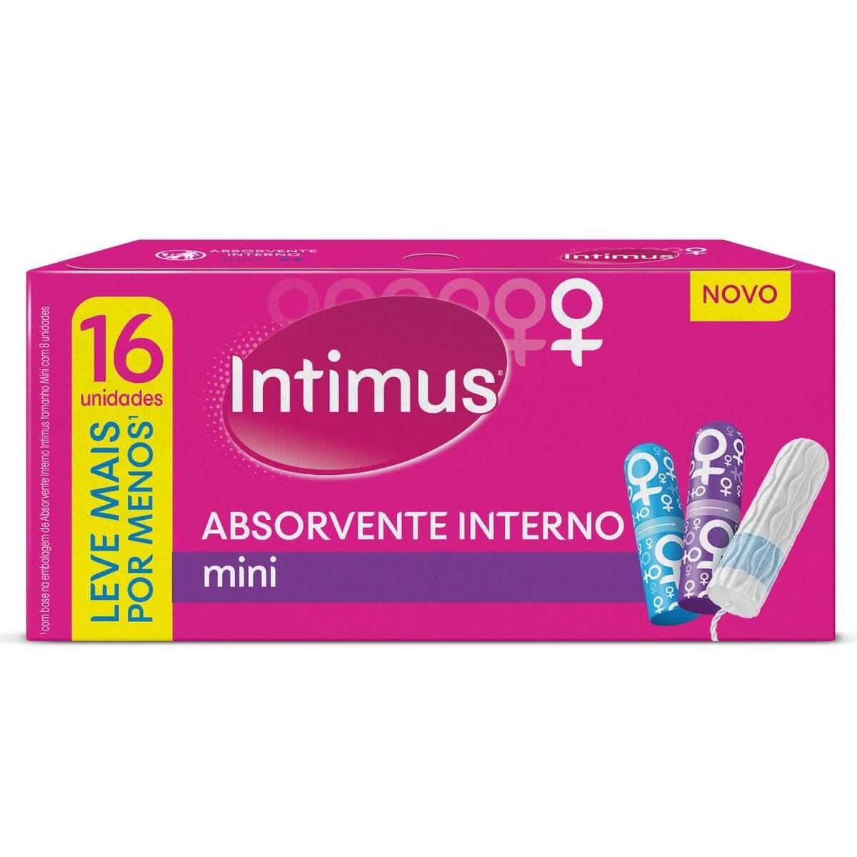 Absorvente Interno Intimus Mini com 16 unidades | Drogasil