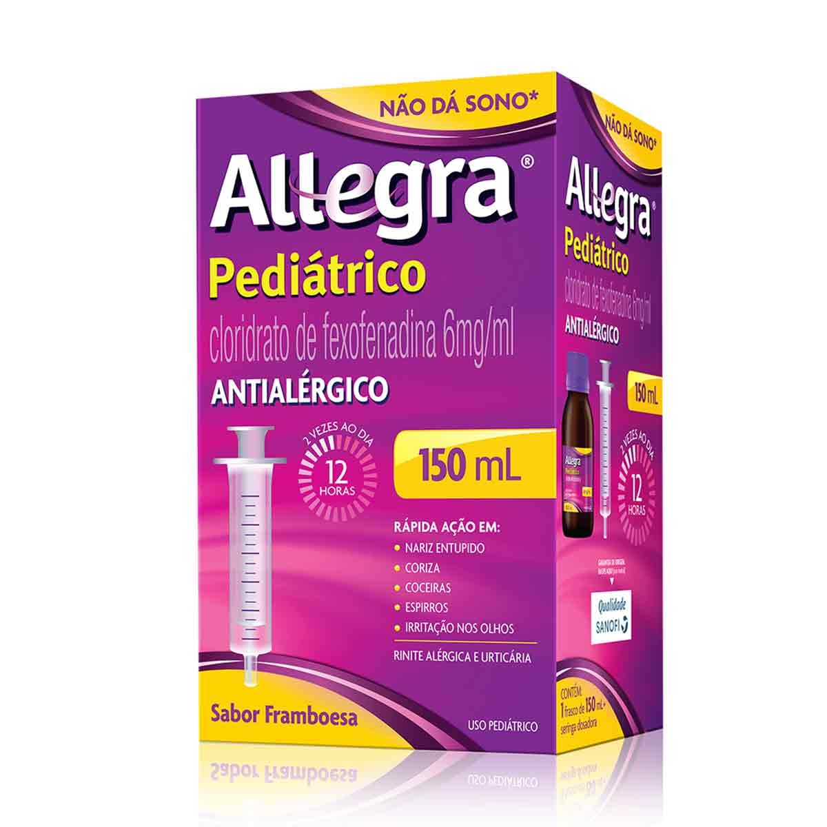 Allegra Pediátrico 6mg/ml Suspensão Oral 150ml: Preço | Drogasil