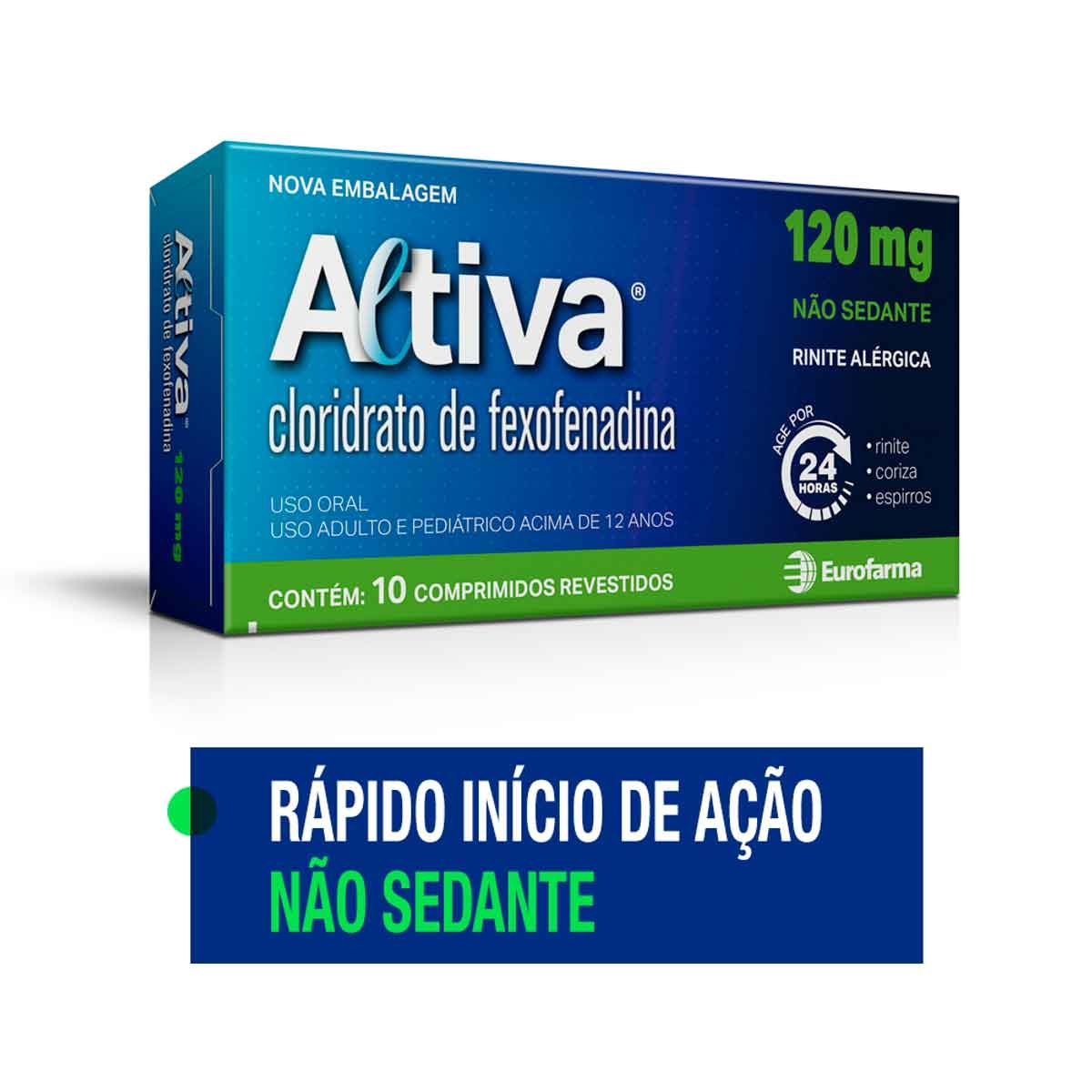 Altiva 120mg com 10 Comprimidos - Preço e para que serve? | Drogasil