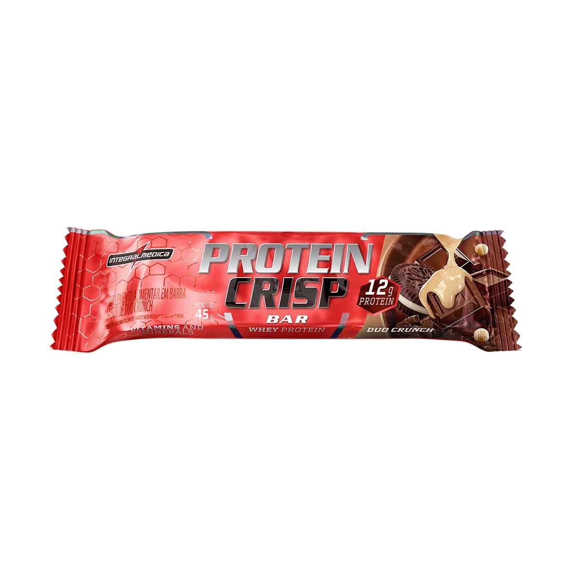 Protein Crisp Bar Barra de Proteína Integralmedica Duo Crunch 45g | Drogasil