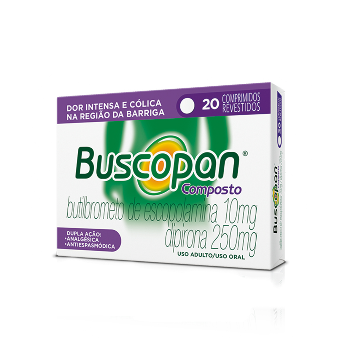 Drogasil | Buscopan Composto 20 Comprimidos Boehringer