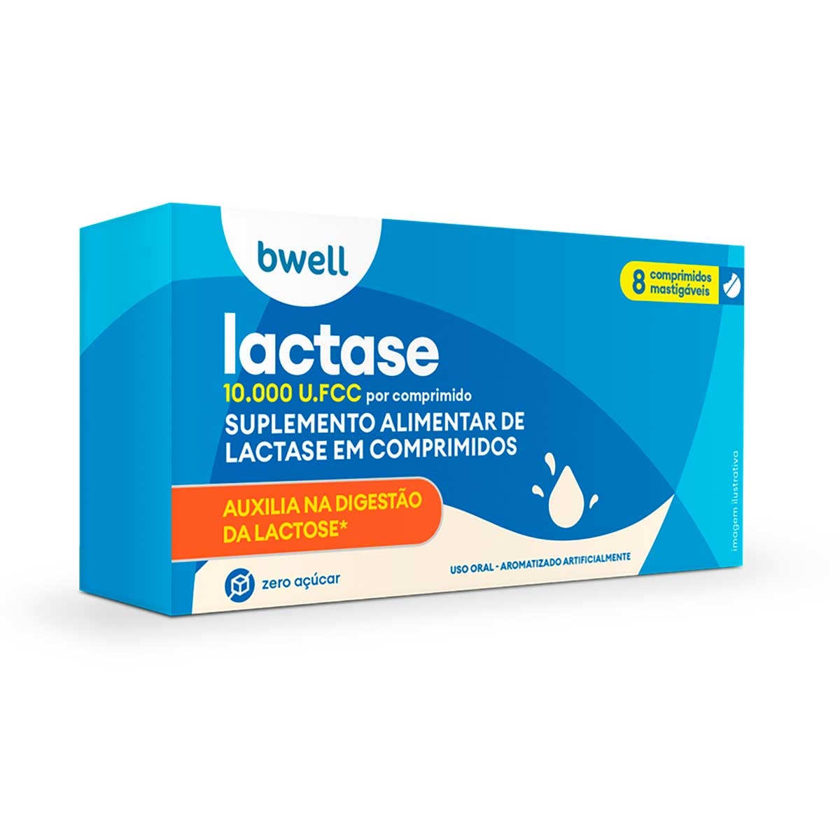 Lactase bwell 10.000 FCC 8 comprimidos mastigáveis com menor preço ...