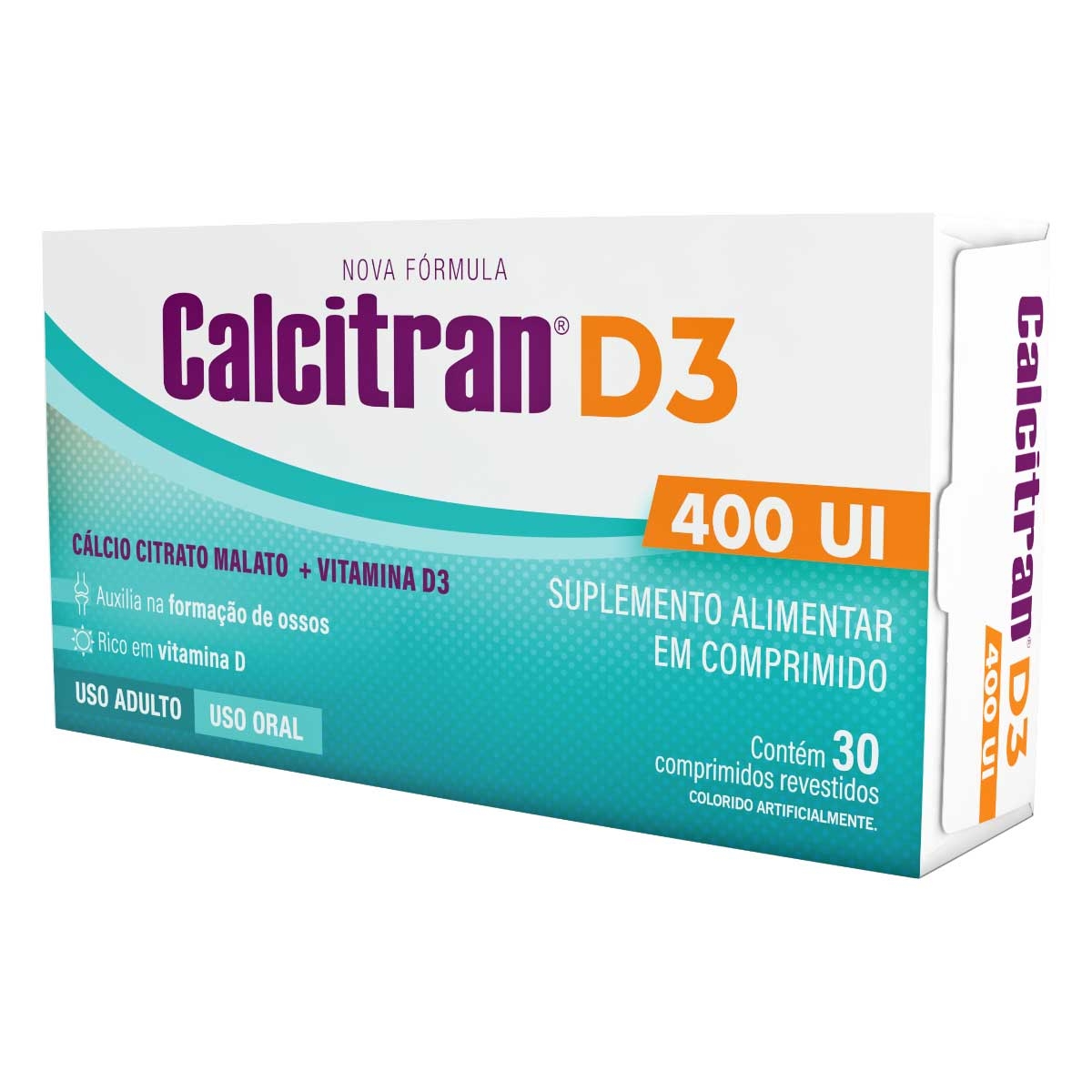 Calcitran D3 400UI 30 comprimidos - preço e onde comprar | Drogasil
