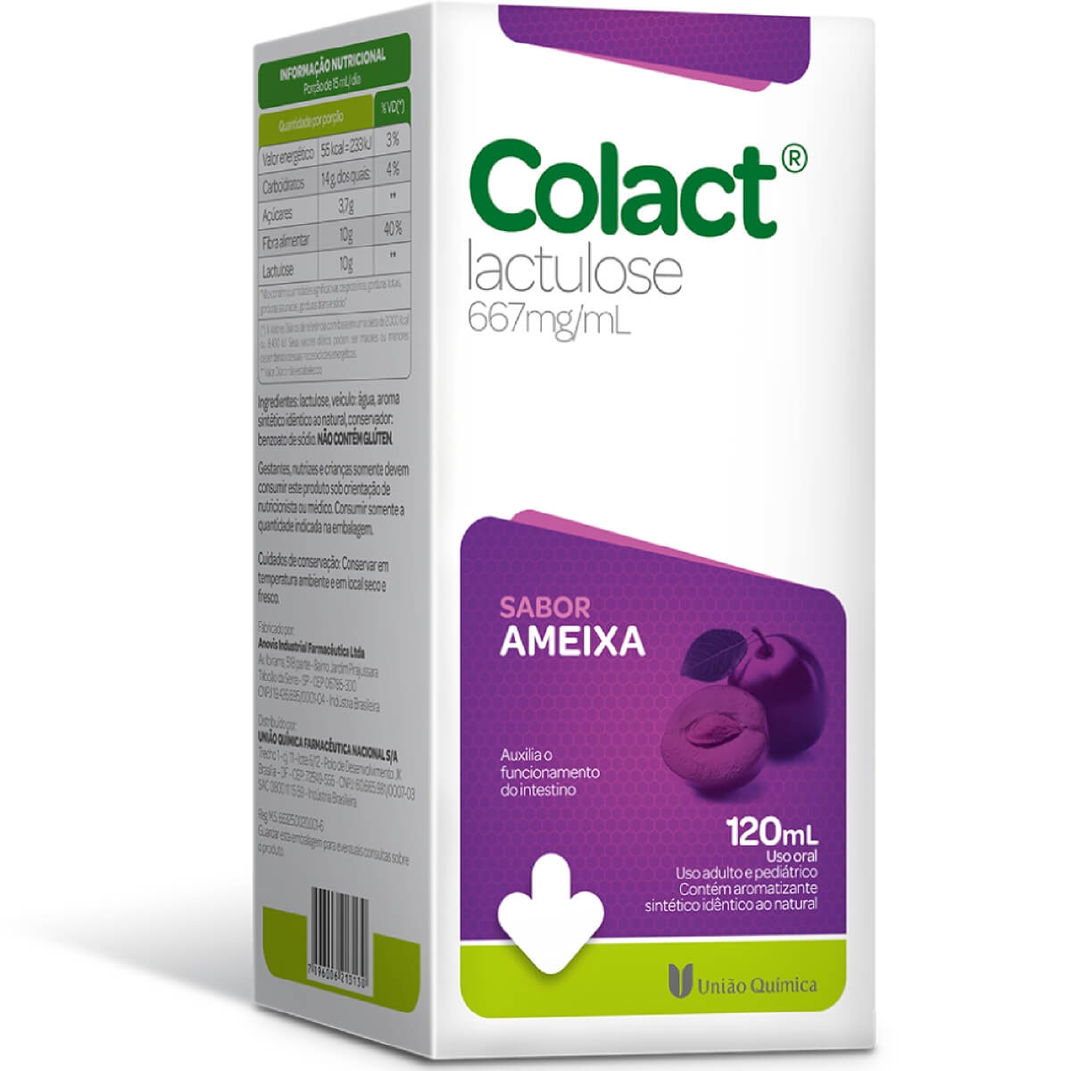Drogasil | Colact Sabor Ameixa 120ml Xarope União Química