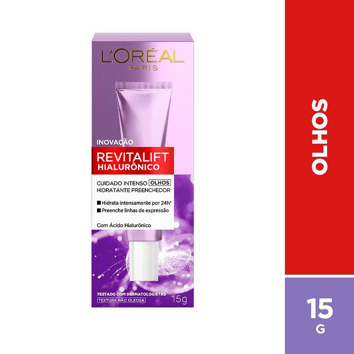 Creme Anti-Idade Olhos L'oréal Paris Revitalift Hialurônico com 15g ...