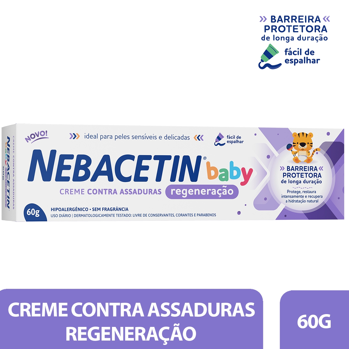 Creme Nebacetin Baby Regeneração: veja preço e para que serve | Drogasil