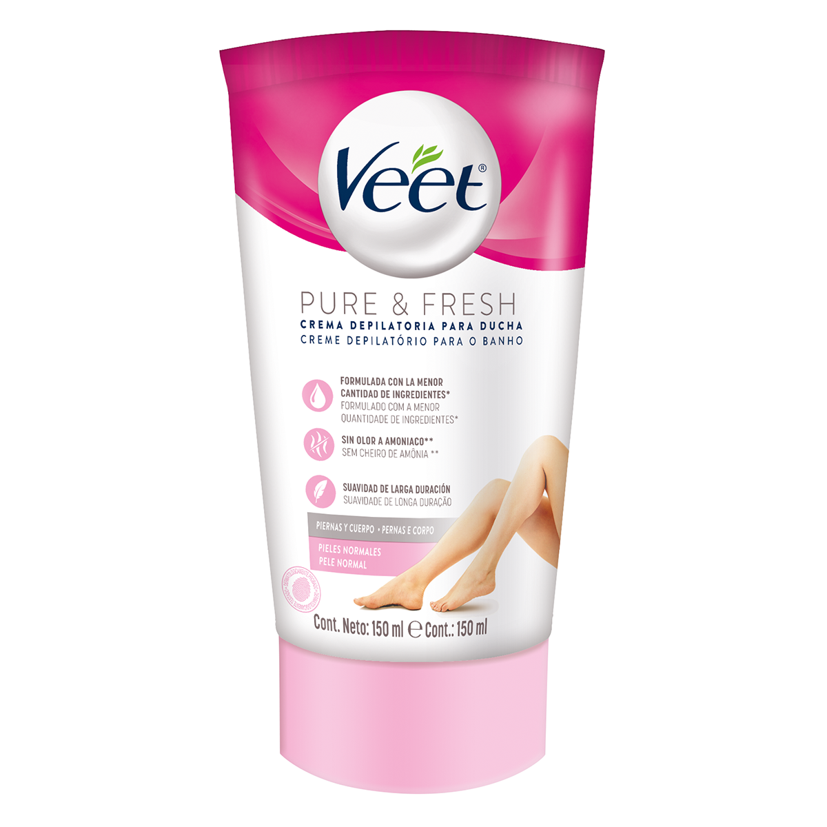 Creme Depilatório para Banho Veet Pure & Fresh 150ml em oferta | Drogasil