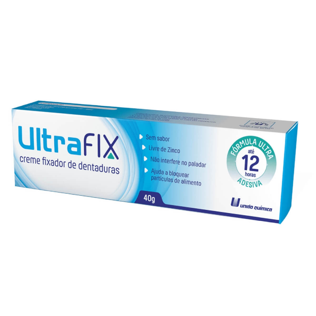 Creme Fixador Ultrafix Sem Sabor 40g União Química | Drogasil