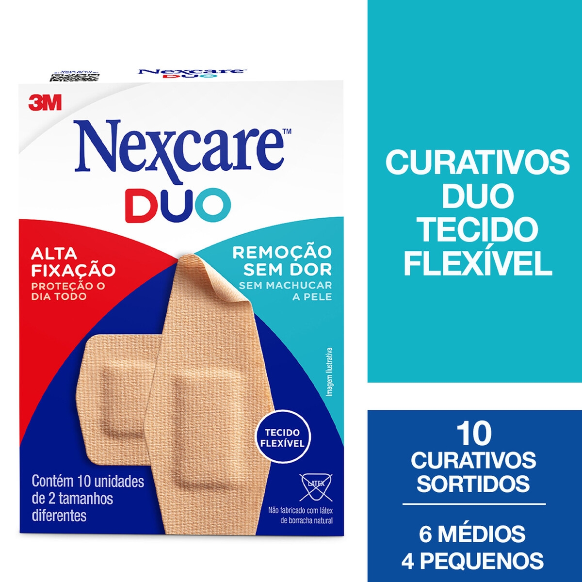 Curativo Nexcare Duo Variados 10 unidades - melhor preço online | Drogasil