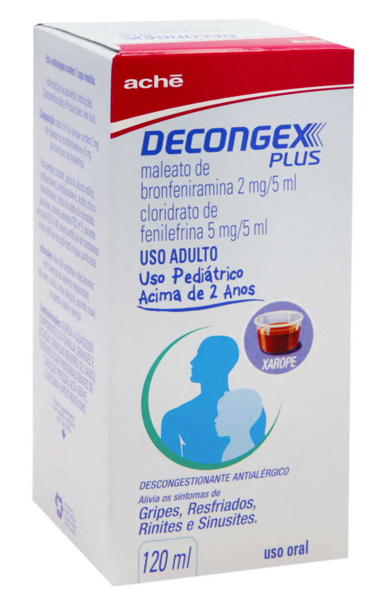 Decongex Plus 120ml Xarope Aché | Drogasil