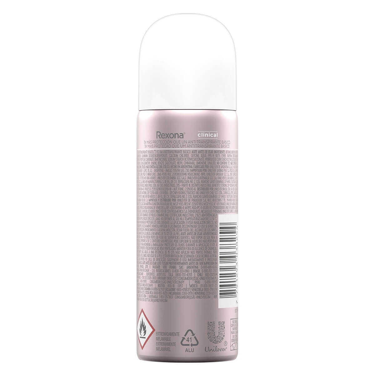 Desodorante Aerosol Feminino Rexona Clinical Classic 55ml | Drogasil