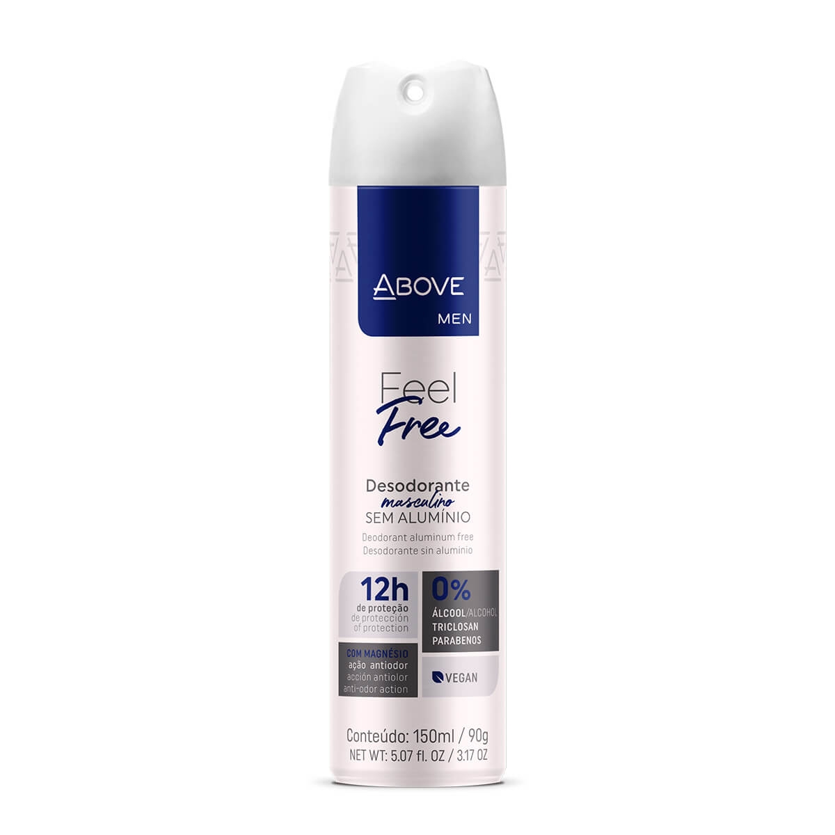 Desodorante Aerosol Antitranspirante Above Men Feel Free Masculino com ...