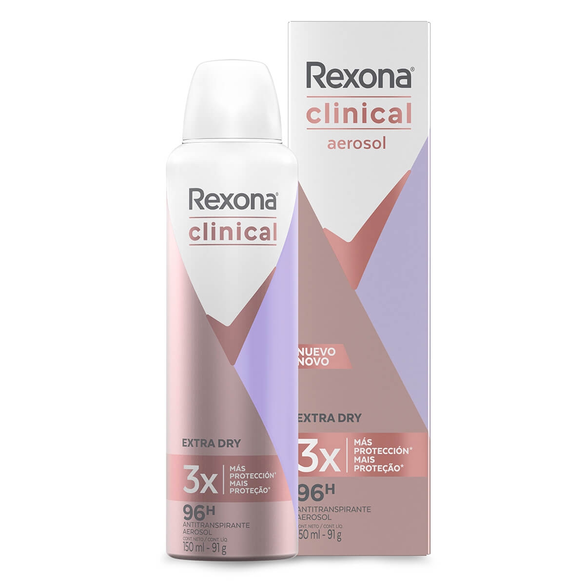 Desodorante Antitranspirante Rexona Feminino Clinical Extra Dry 150ml ...