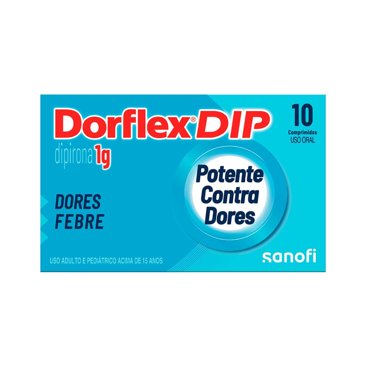 Dorflex DIP Dipirona 1g 10 comprimidos - Preço e para que serve? | Drogasil