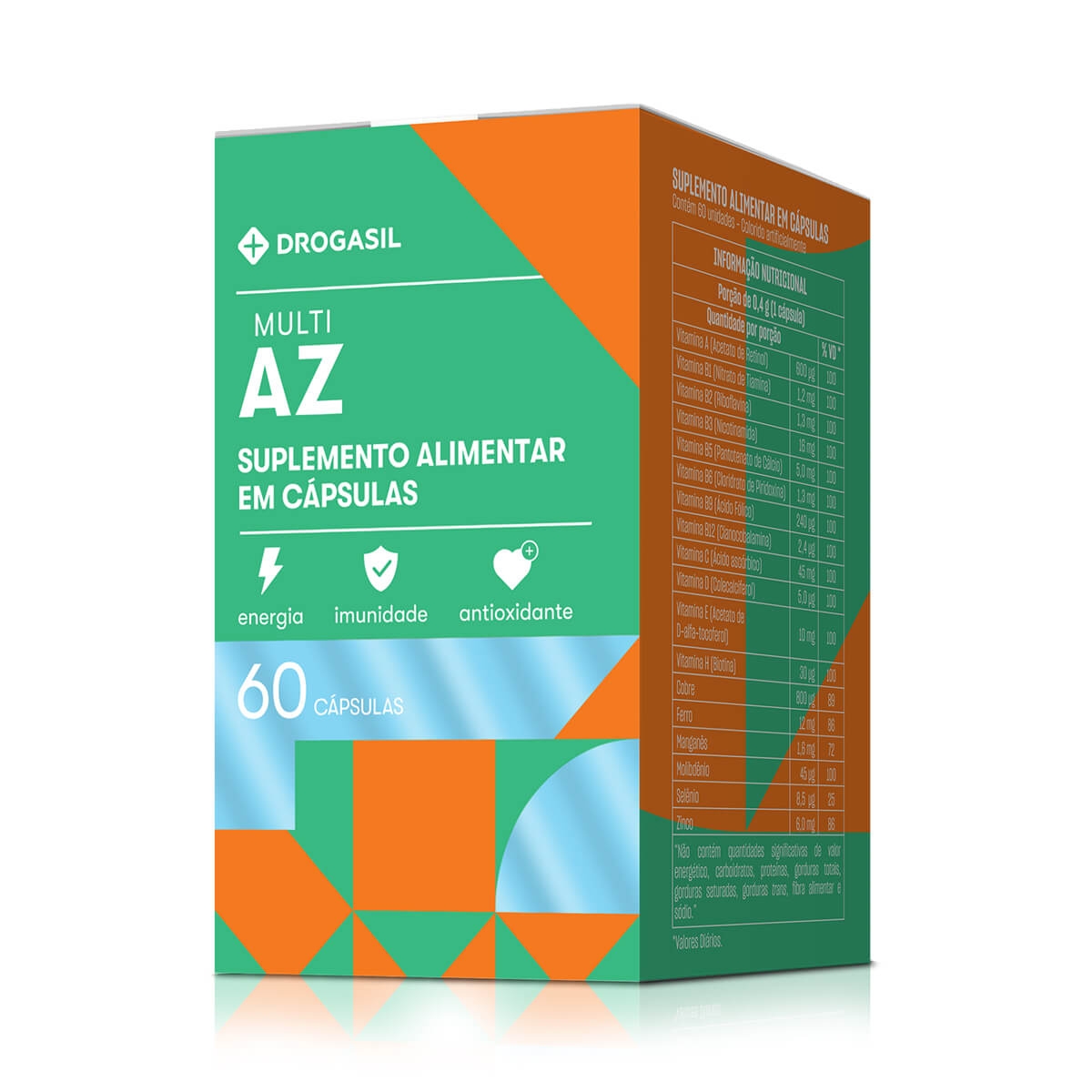 Drogasil Multi AZ com 60 Cápsulas | Drogasil