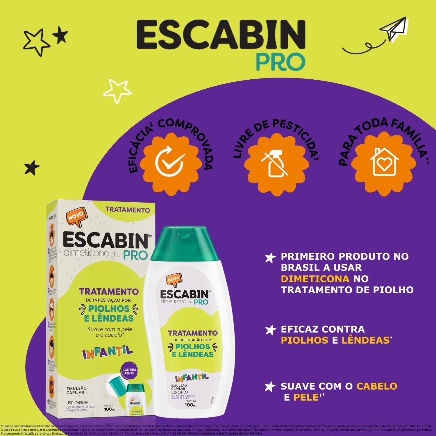Escabin Pro 4% Emulsão 100ml: Veja como usar e onde comprar | Drogasil