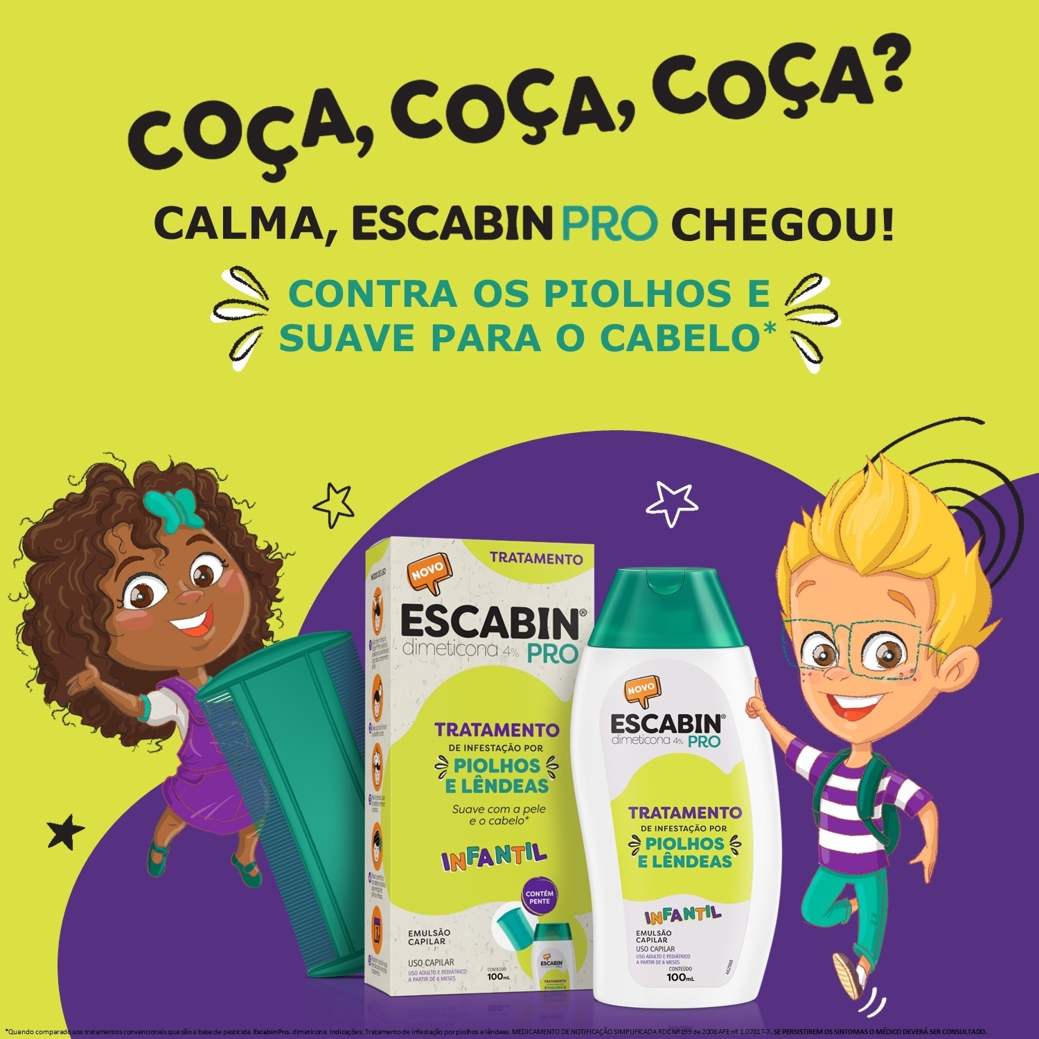 Escabin Pro 4% Emulsão 100ml: Veja como usar e onde comprar | Drogasil