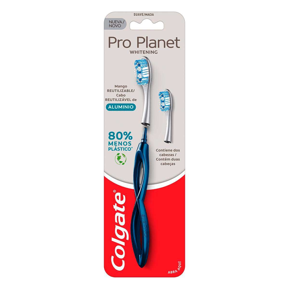Escova de Dente Colgate Pro Planet com 2 cabeças em promoção | Drogasil