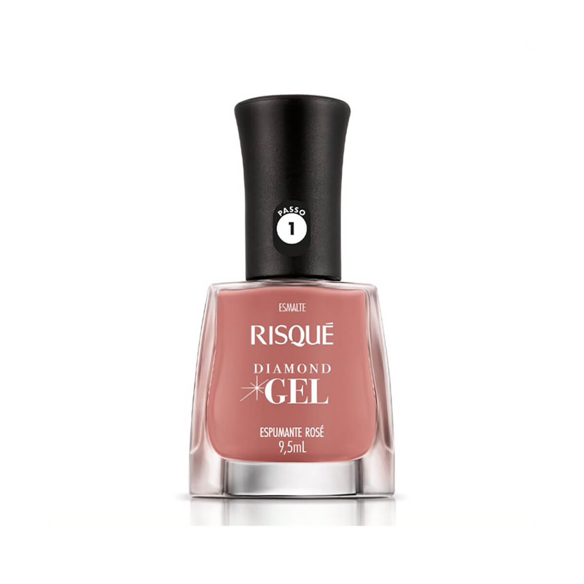 Esmalte Risqué Diamond Gel Espumante Rosé 9,5ml | Drogasil
