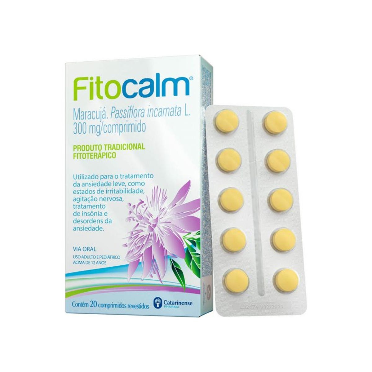 Fitocalm 300mg com 20 comprimidos com menor preço | Drogasil