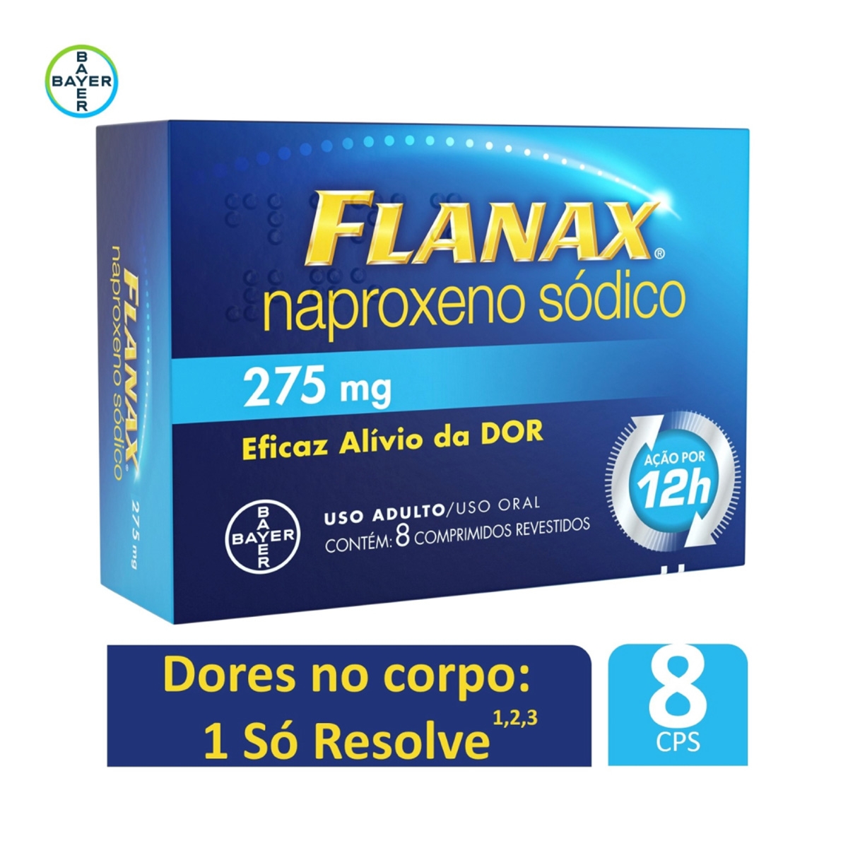 Flanax 275mg 8 comprimidos: Leia a bula e veja onde encontrar | Drogasil