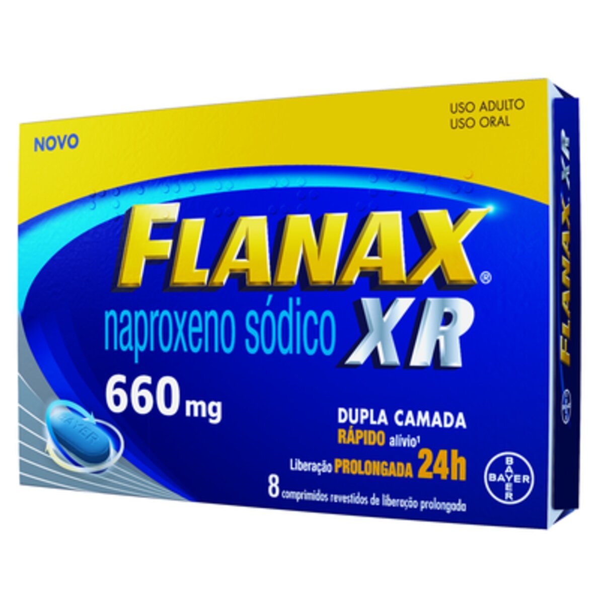 Flanax XR 660mg 8 Comprimidos: Veja preço e para que serve | Drogasil