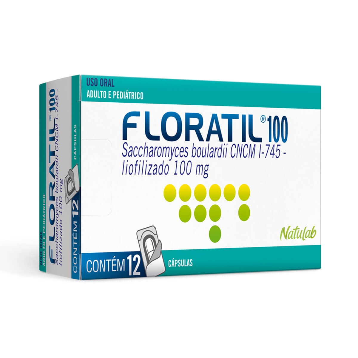 Floratil 100mg com 12 cápsulas | Drogasil