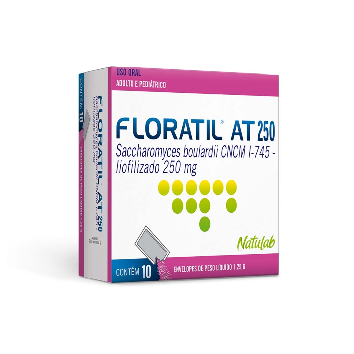 Floratil AT 250mg 10 Envelopes | Drogasil