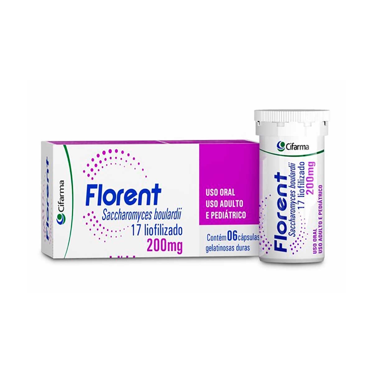 Florent 200mg com 6 Cápsulas | Drogasil