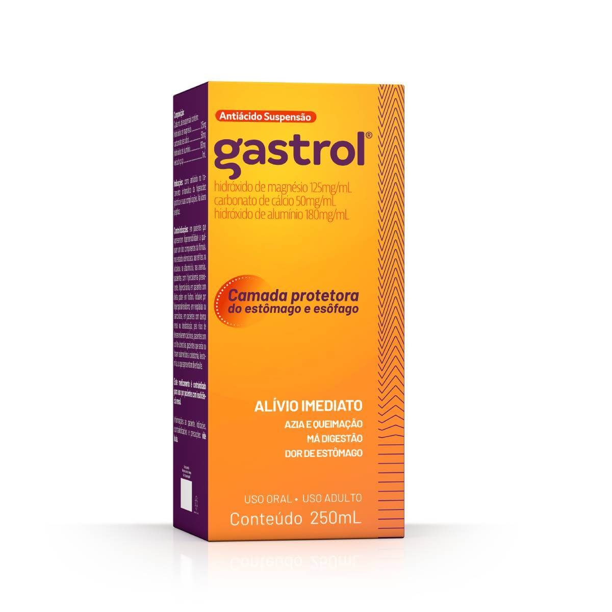 Gastrol Suspensão 250ml - Veja a bula, o preço e onde comprar | Drogasil
