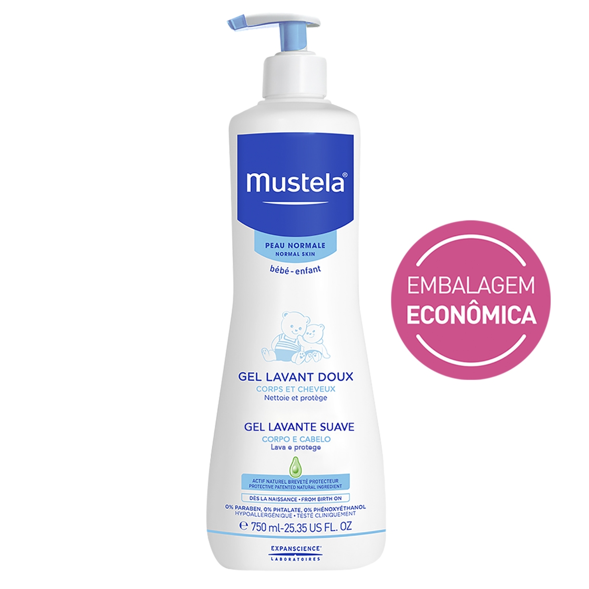 Mustela Dermo Lavante Infantil 750ml | Drogasil