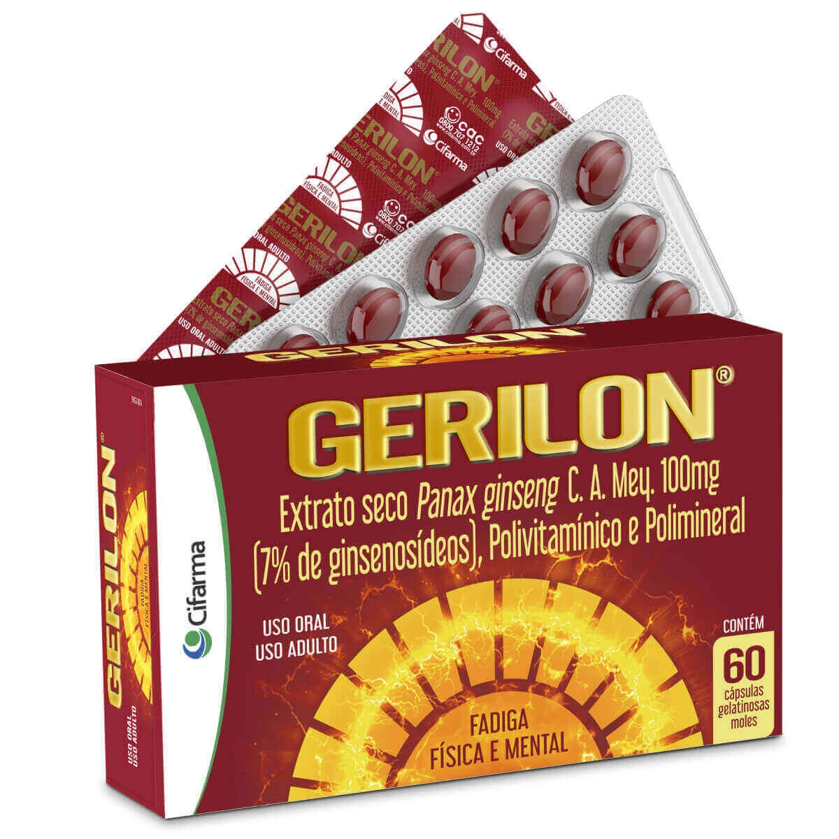 Gerilon 60 Cápsulas Cifarma | Drogasil