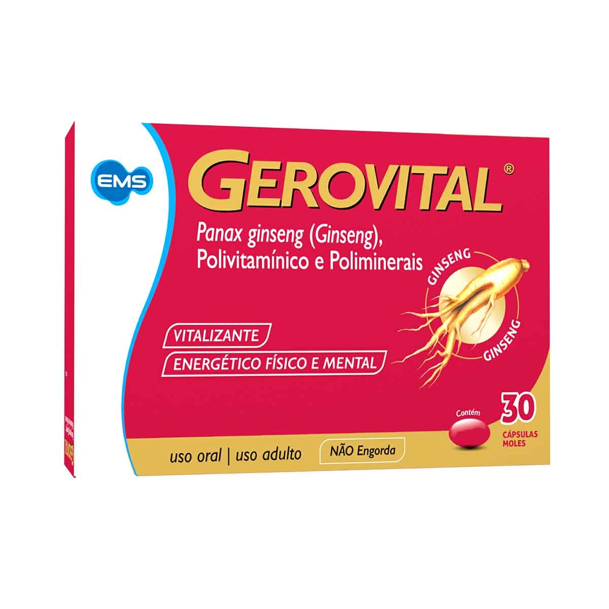Gerovital 30 cápsulas - Preço exclusivo online | Drogasil
