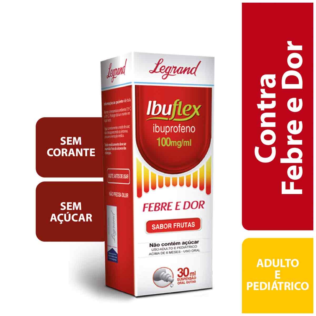 Ibuflex Ibuprofeno 100mg/ml Suspensão Oral 30ml com menor preço | Drogasil