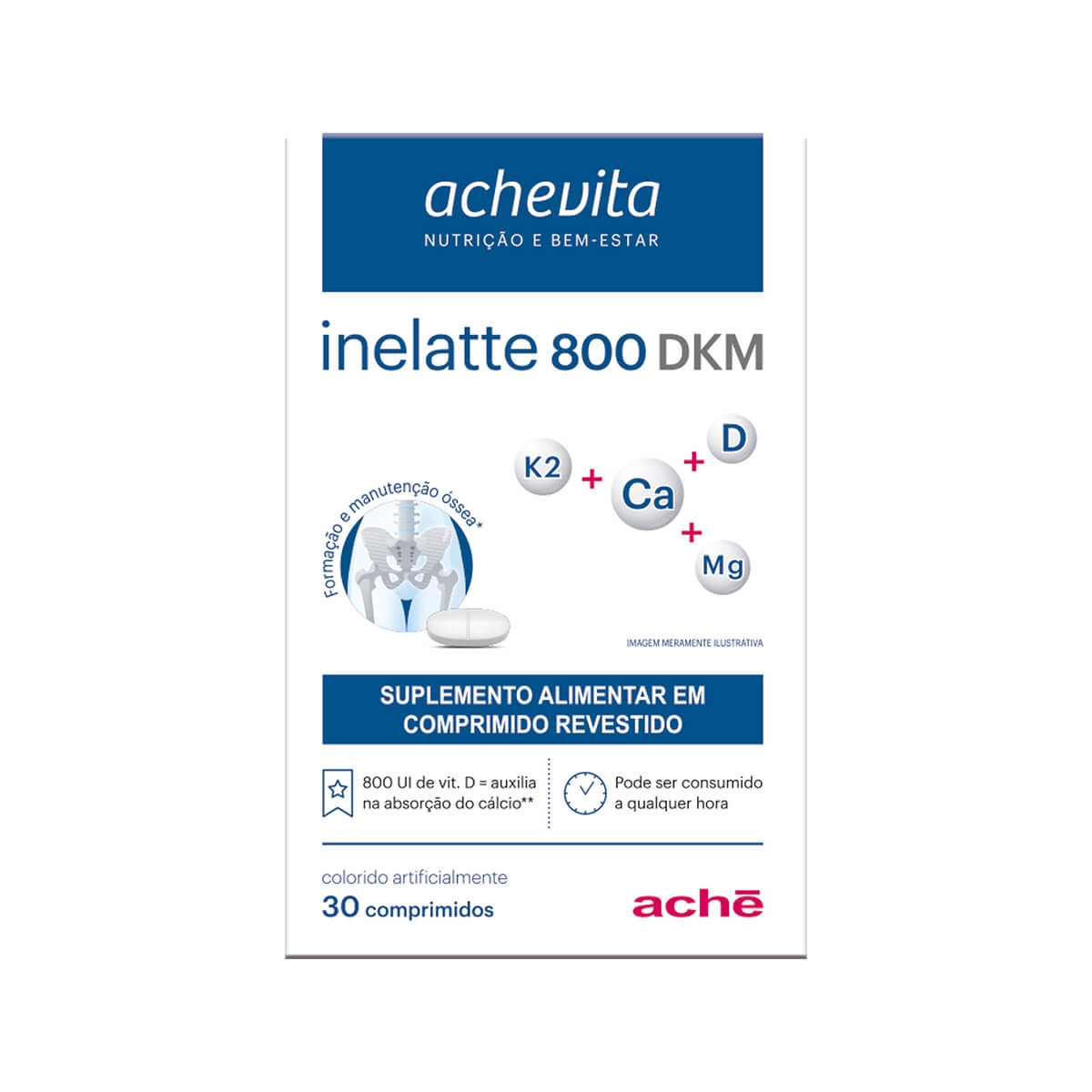 Inelatte 800 DKM com 30 comprimidos: O que é e para que serve | Drogasil