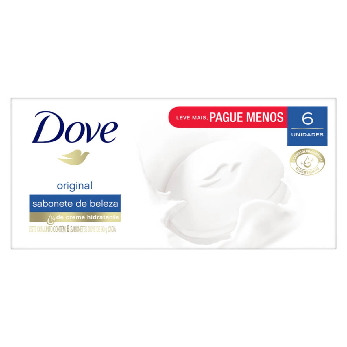 Kit Sabonete Dove Original em Barra com 6 unidades 6 Unidades | Drogasil