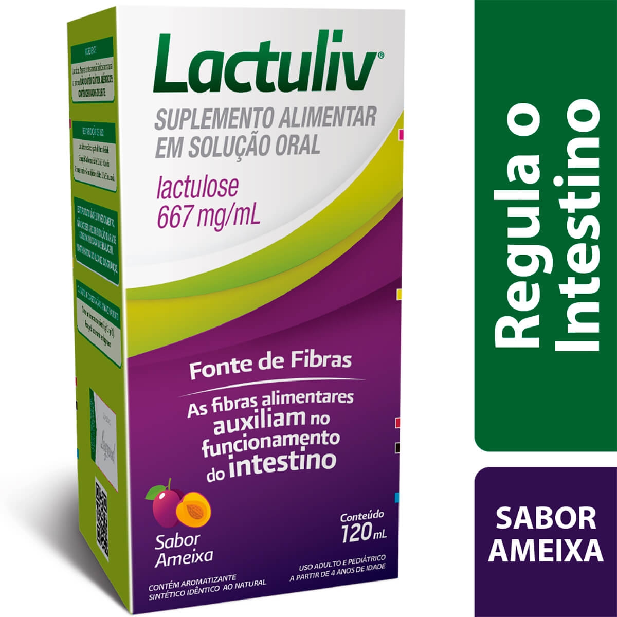 Laxante | Lactuliv Xarope 120ml Sabor Ameixa | Drogasil