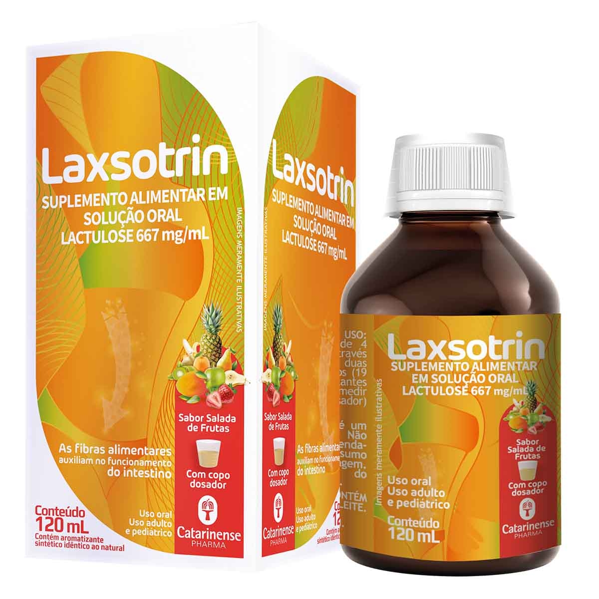 Laxsotrin Sabor Salada de Frutas Solução Oral 120ml - Preço online ...