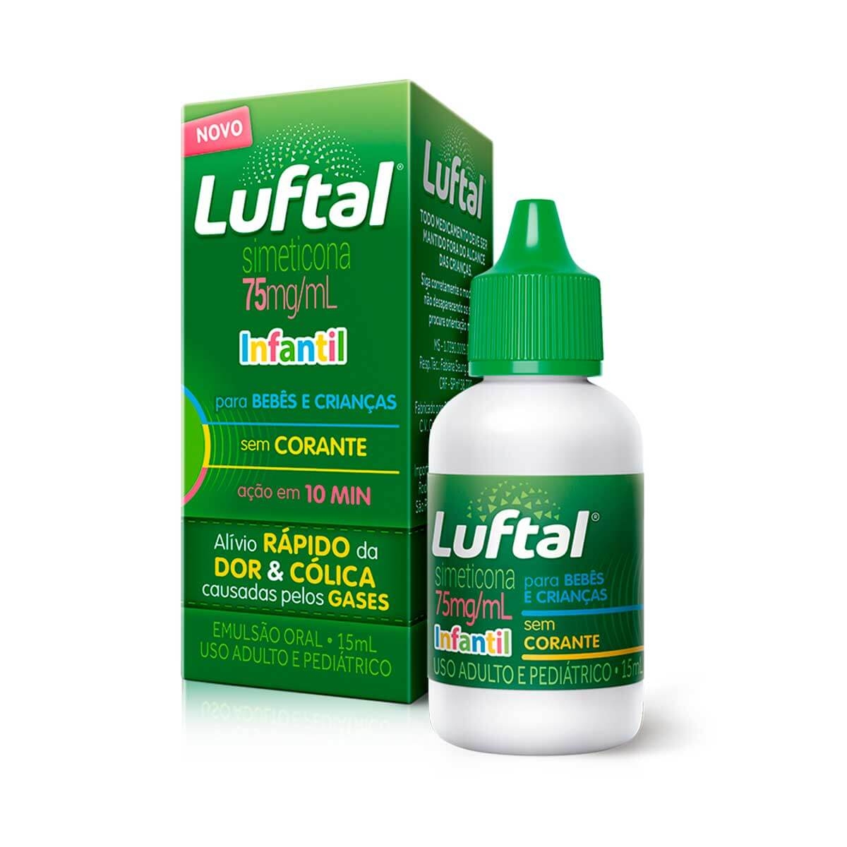 Luftal Infantil Simeticona 75mg/ml Gotas 15ml com menor preço | Drogasil