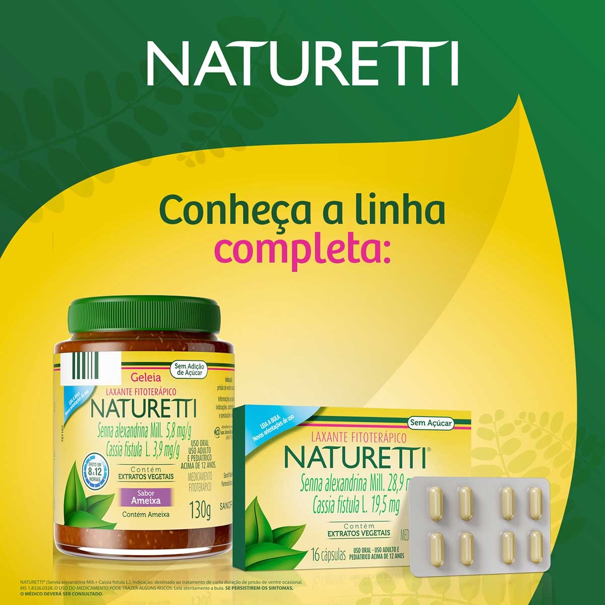 Naturetti Extratos Vegetais Sem Açúcar 16 cápsulas com menor preço ...