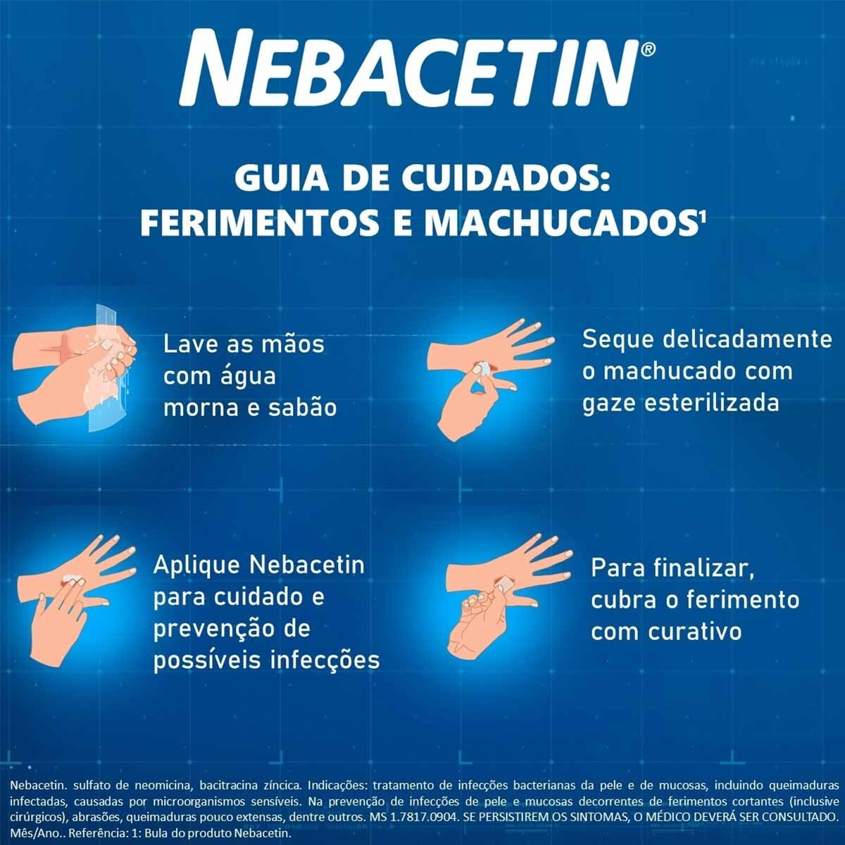 Nebacetin Pomada com 15g: Leia a bula e onde encontrar online | Drogasil